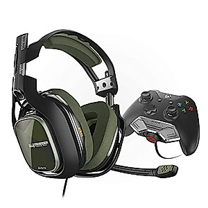 ASTRO Gaming A40 TR Headset w/MixAmp M80 for Xbox One, Mod Kit Compatible, Gaming Headset for Xbox One, PC - Bulk Packaging - Black/Olive