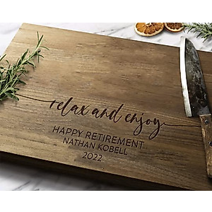 Personalized Retirement Cutting Board - Engraved Gifts, Personalized Cutting Board, Retirement Gift, Gift For Retirement