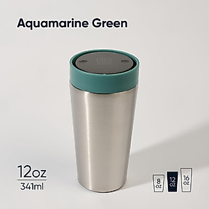 Circular & Co Stainless Steel Coffee Cup - 16oz - Insulated Reusable Travel Mug - Made from Recycled Stainless Steel - 100% Leakproof Coffee Mug - Fully Lockable 360 Drinking - Insulated for 6 Hours