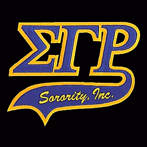 Sigma Gamma Rho Sorority 5.5 inches Swoosh Logo Emblem Patch