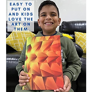 InstyleCraft Book Cover | Book Covers for Textbooks | Jumbo Books Covers for School | Stretchable Book Covers for Hardcover Books N3 | Made of Stretchy Fabric | Ideal for School Textbooks