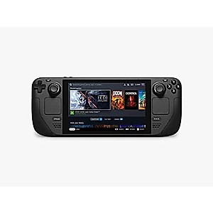 Valve Steam Deck 512Gb Handheld Video Gaming Computer Console - Fastest Storage, Premium Anti-Glare Glass, With Exclusive Carrying Case, Steam Community Profile Bundle, And Virtual Keyboard Theme
