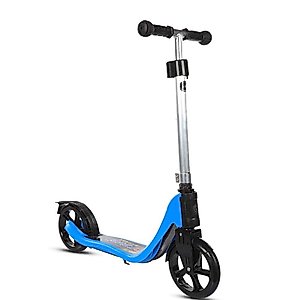SZNWJ ygqtbc Scooter - Kick Scooter for Kids Extra Wide Light-Up Wheels Scooter 3 Height Adjustable Wide Deck Best Gifts Kids, Boys Girls (Color : Blue)