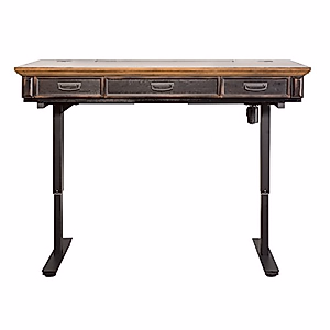 Martin Furniture Electric Hartford Sit/Stand Desk, Brown