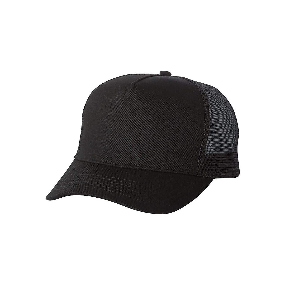 Mega Cap Five-Panel PET Mesh Back Trucker One Size Black
