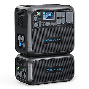 BLUETTI Portable Power Station AC200MAX and B230 External Battery Module, Expand to 4096Wh LiFePO4 Battery Backup w/ 4 2200W AC Outlets, Solar Generator for Home Use, Power Outage, Road Trip