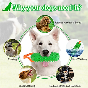 VIWIK Dog Toys for Large Dogs, Interactive Dog Toys for Chewers, Tough Rope Toys for Large Medium Small Smart Breed, Squeaky Dog Toys Stick, Tug of War Dog Chew Toy Green