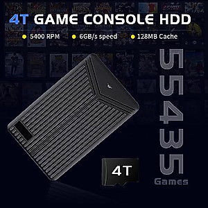 Retro Games Card,Handheld Game Console Game Card, Plug and Play Built-in 40,000+ Retro Games/73 Emulators/EmuELEC 4.6 (256G)