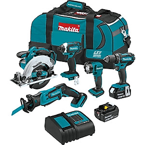 Makita XT510SM 18V LXT® Lithium-Ion Cordless 5-Pc. Combo Kit (4.0Ah)