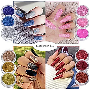 Holographic Nail Glitter 45 Jars Holo Laser Superfine Cosmetic Festival Powder Nail Pigment for Tumblers, Arts and Craft Glitter, Iridescent Glitter for Body Nail Face Hair Eyeshadow Makeup