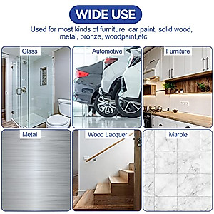 Tallew 60 Pcs Microfiber Buffer Bonnets Waxers Bonnet Polishing Pad 5-6 Inch Buffing Pads Car Orbital Buffer Pads Cover for Car Waxing Polishing, 3 Colors