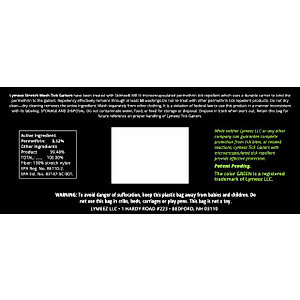 LYMEEZ Stretch Mesh Tick Repelling Leg Gaiters