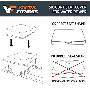 Silicone Rowing Machine Seat Cover Compatible with The Water Rowing Machine - Rowing Machine Cushion Alternative - Water Rower Accessories