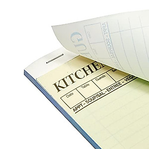 Juvale 10 Pack Restaurant Server Note Pads with Carbon Copy for Guest Checks, Waiter, Waitress 500 Total Tickets (3x7 in)