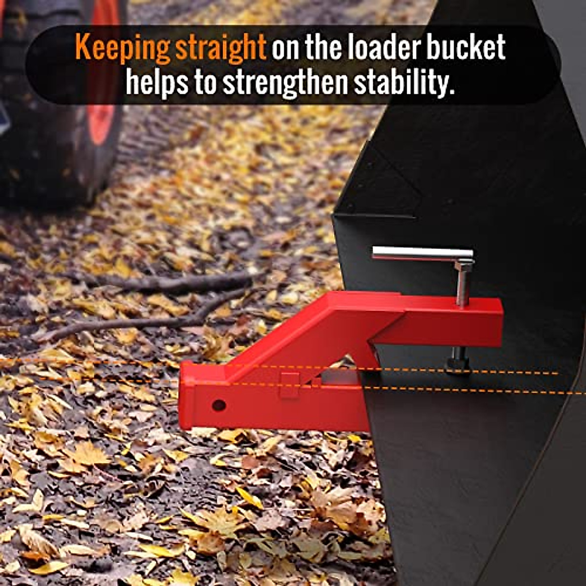 Sulythw Clamp On Trailer Hitch 2" Ball Mount Receiver Adapter for Tractor Bucket Kubota