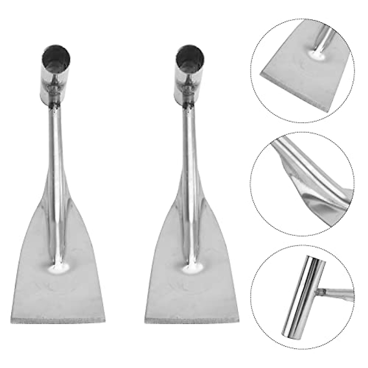 Hemoton Kids Toys Hand Tools 2Pcs Stainless Steel Digging Shovel Outdoor Explore Snow Shovel Garden Tool for Summer Gardening Camping Transplanting () Bonsai Tools Kid Toys