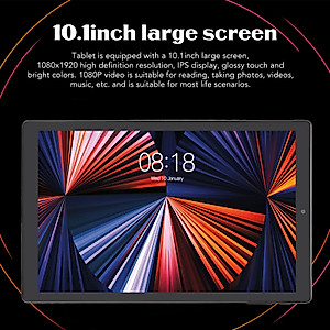 Septpenta 10.1 Inch Tablet with Deca Core CPU Processor, Dual Anti Blue Light, C Type Port Charging, Dual Sim Dual Standby, Multi Language Support for Movies, Videos and Games(USA)