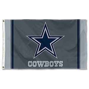 WinCraft Dallas Cowboys Blackout Sideline Flag Outdoor Indoor 3x5 Foot Banner
