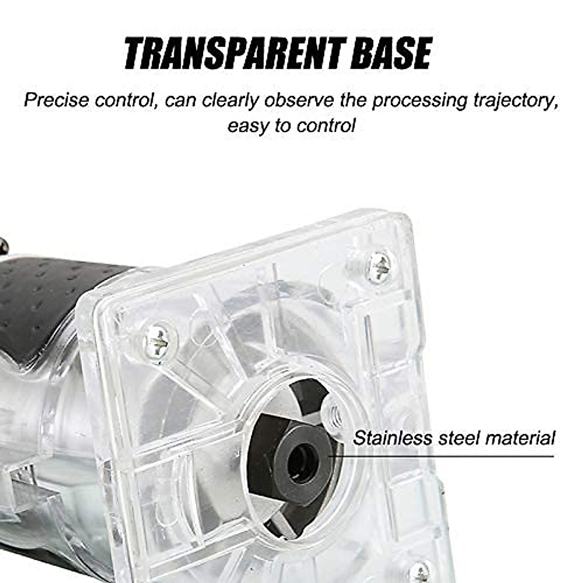 AKYPACH Wood Router,Router Tool Wood Trimmer Router Electric Hand Trimmer Laminate Milling Engraving Hand Machine Joiner Tool Electric for Slotting Trimming Carving 110V 800W 30000R/MIN