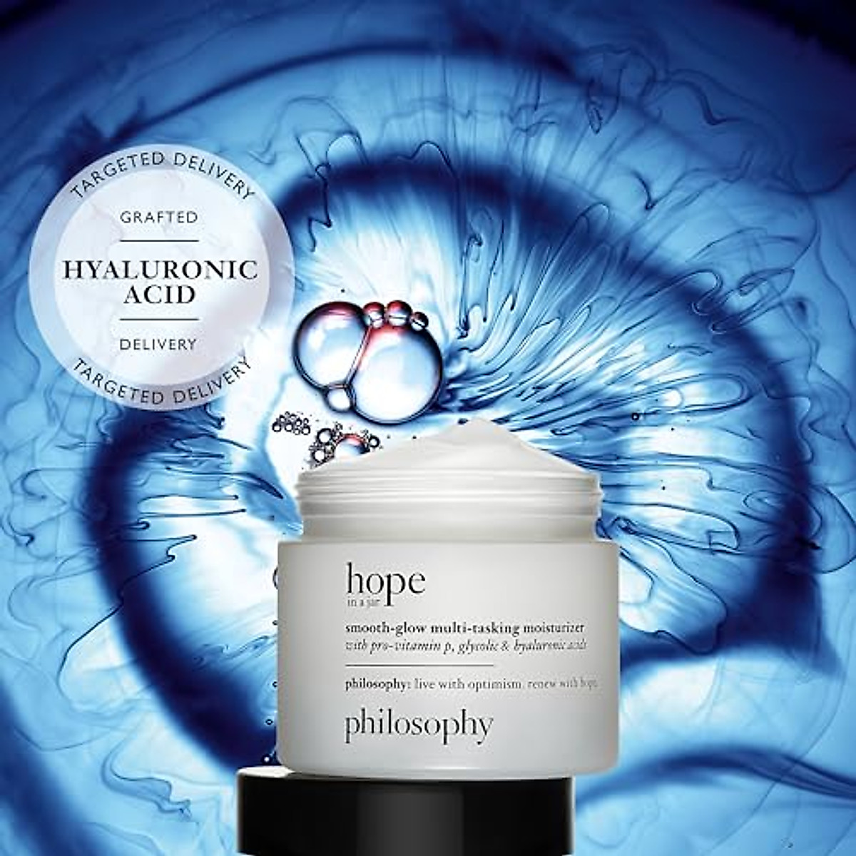 philosophy renewed hope in a jar smooth glow multi-tasking moisturizer, 2 Fl. Oz.