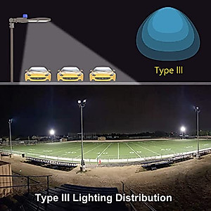LED Parking Lot Lights with Dusk to Dawn Photocell 300 Watt, (1000W MH/HPS Equiv.) 5000K 42000LM Dimmable UL/DLC Certified LED Shoebox Lights Slip Fitter Mount