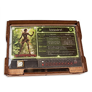 Smonex Wooden Character Box and Player Tray Compatible with Gloomhaven Board Game - Gaming Organization, Storage and Saving Game Results with Player Board – 4 pcs