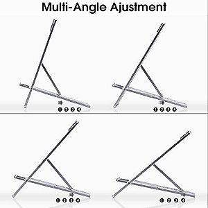Arae Cell Phone Stand, Adjustable iPhone Stand for Desk, Aluminum Foldable Office Phone Holder Cradle Dock Compatible with iPhone 13 12 11 Pro Max Xs Xr 8 7 6 Plus, Samsung Galaxy Smartphones(4-8")