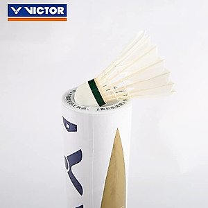 Victor Gold No.1 Badminton Shuttlecock Birdy 12-Pack (Speed-77)