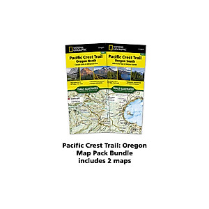 Pacific Crest Trail: Oregon [Map Pack Bundle] (National Geographic Trails Illustrated Map)