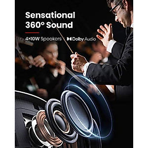 4K Projector, Anker Nebula Cosmos Max 4K UHD TV Home Theater/Entertainment Projector, Android TV 9.0 with 5000+ Apps, Dolby Digital Plus, 360° of True 3D Audio, HDR10, HLG