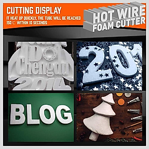 HORUSDY 3-IN-1 Hot Wire Foam Cutter, Foam Cutter Electric Cutting Machine Pen Tools Kit
