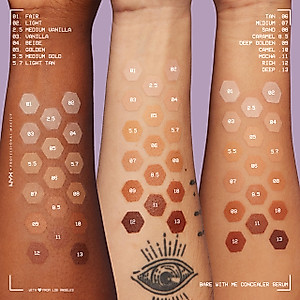 NYX PROFESSIONAL MAKEUP Bare With Me Concealer Serum, Concealer Makeup For Up To 24Hr Hydration - Light