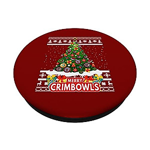 Christmas Lawn Bowls Idea & Christmas Tree Xmas Lawn Bowling PopSockets Swappable PopGrip