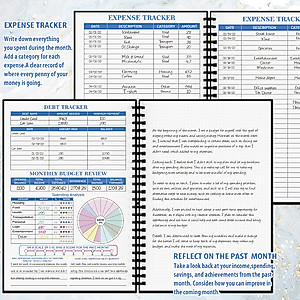 Budget Planner - Monthly Finance Organizer with Expense Tracker Notebook to Manage Your Money Effectively, Undated Finance Planner/Account Book, Start Anytimem,A5(8.6x5.9 inchs),100gsm Paper - Golden