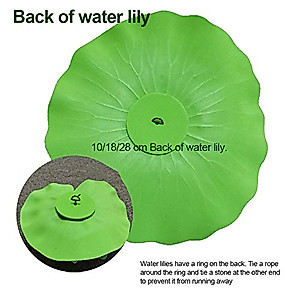 2pcs Artificial Floating Plant Water Lily Flower and Leave Pad Fish Landscape Decoration for Home Garden Pond Pool Aquarium