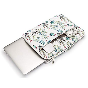 Kinmac 360° Protective Water Resistant Laptop Sleeve case Bag with Handle for HP Lenovo Dell ASUS Acer 14 inch Laptop,MacBook Pro 14 inch and Most 14 inch Laptop (Cactus)