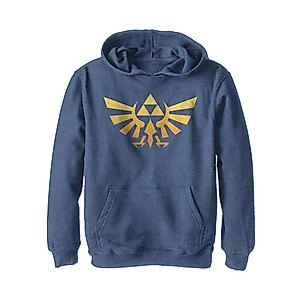 Nintendo Boy's Gradientforce Hoodie, Small, Navy Heather