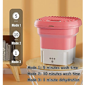 Krneaoch 6L 36W Folding Portable Washing Machine, Washing Machine Mini Portable Washing Machine, Portable Washer for Camping, RV, Travel, Small Spaces, Lightweight and Easy to Carry