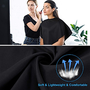 2 Pcs Makeup Cape Makeup Bib Smock Waterproof Beauty Salon Barber Bib Dye Cape Styling Shampoo for Hairdresser Artist Clients