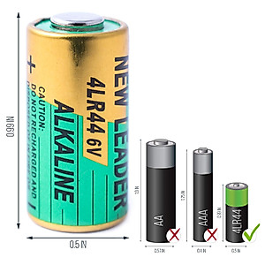 GoodBoy Bark Collar Batteries 5-Pack 6V Alkaline Battery 4LR44 (Also Known as PX28A, A544, K28A, V34PX)