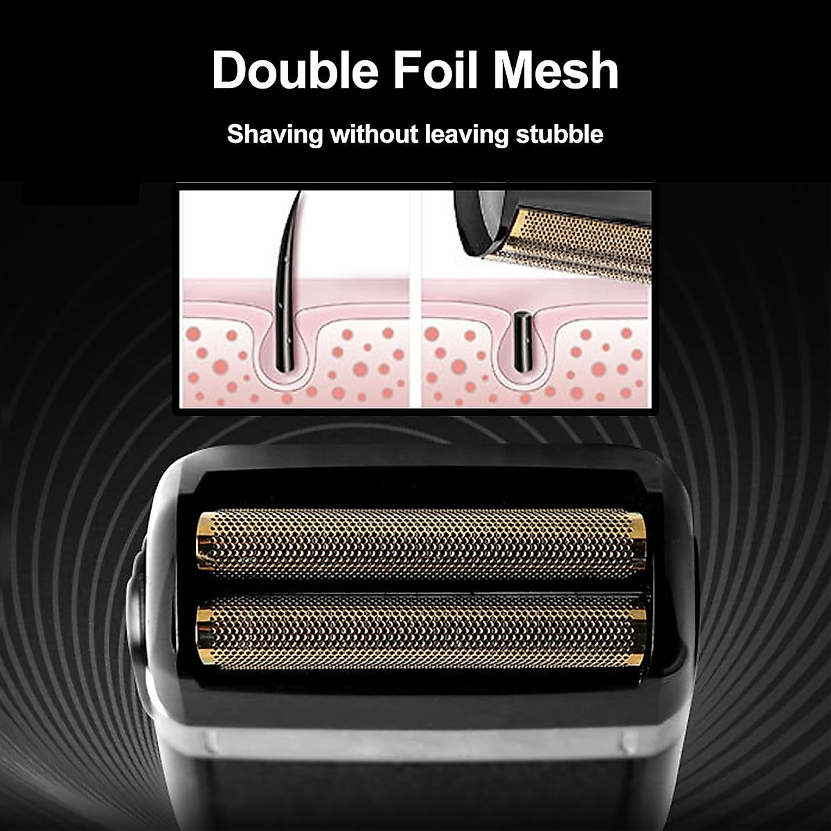 KEMEI Men's Electric Razor Waterproof Reciprocating Razor Cordless Precision Beard Trimmer Twin Blade USB Rechargeable Grooming Razors,Shaving & Hair Removal Products (2024 Shaver)