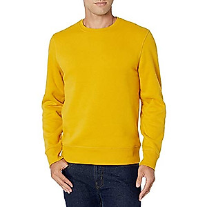 Amazon Essentials Men's Fleece Crewneck Sweatshirt (Available in Big & Tall), Gold, Medium