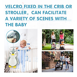 DEARBABY Baby Sleep Soother,Baby Registry Search Baby Soother Cry Baby Shower Gifts Auto Off Timer,Heartbeat Penguin Help Kids Go to Sleep Faster,Mother's Day Gifts