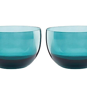 Lenox Sprig & Vine 2-Piece Glass Bowl Set, 2.00 LB, Blue