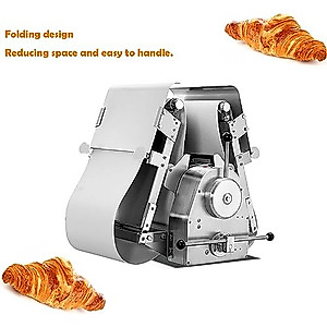 INTSUPERMAI Dough Sheeter Reversible Commercial Dough Roller Machine 70.9"×19.7" Belt Fondant Sheeter Flattener Pastry Pizza Noodle Press Machine Two-way Rollers 110V