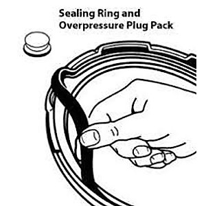 Presto 09985 Pressure Cooker Sealing Ring, Black, 2 Pack
