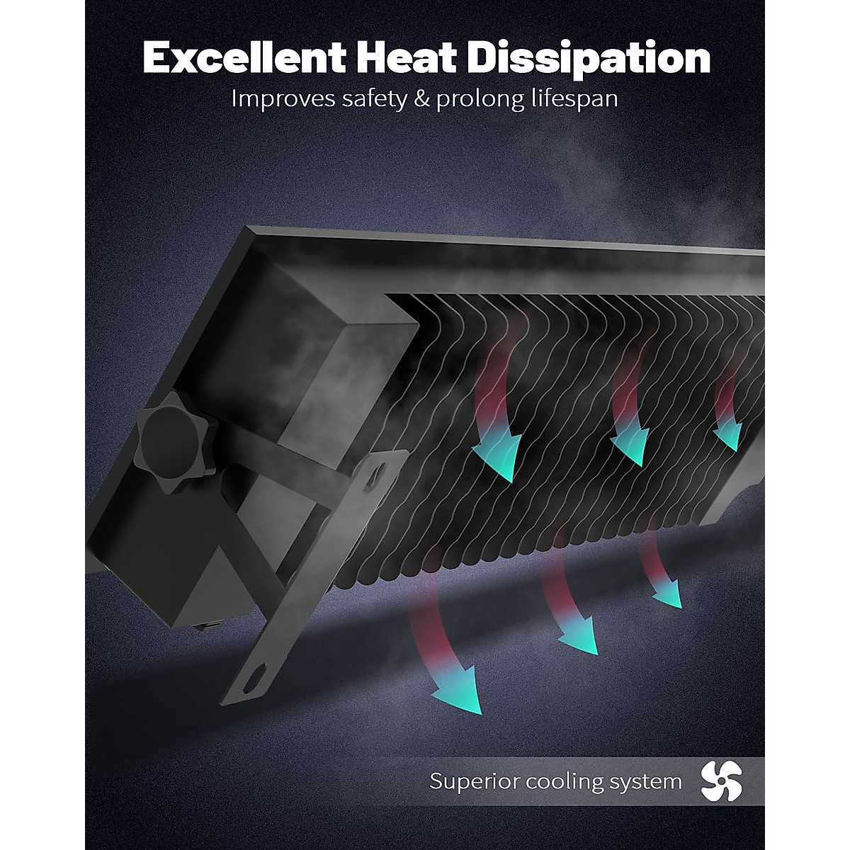 AGranTOP 2 Pack Plug in LED Shop Lights - 100W 15000LM Aluminum Garage Light w/ 9.84ft Power Cord, IP66 Waterproof Shop Lights for Garage, Workshop, Warehouse (Built-in ON/Off Switch)