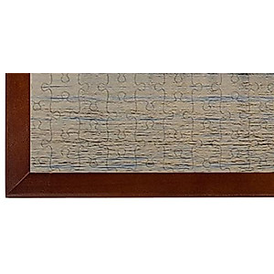 Displays2go 40" x 13.5" Extra-Wide Format Picture Frame, Wood Molding - Dark Brown Finish (PNFA40135W)