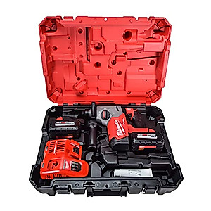 Milwaukee 2912-22 M18 FUEL Brushless Lithium-Ion 1 in. Cordless SDS Plus Rotary Hammer Kit (6 Ah)