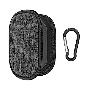 Geekria Headphones Carrying Case Compatible with Panasonic Technics EAH-AZ70W Earbuds Case, Replacement Protective Travel Pouch Bag with Cable Storage (Dark Grey)